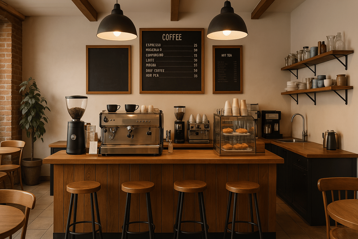 Zoomのバーチャル背景1（カフェ編その①）｜Moca Cameron