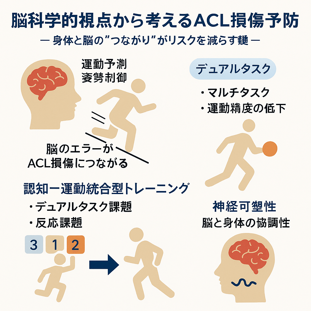 最新脳科学の視点で再考する膝ACL損傷の予防ー身体と脳の”つながり”がリスクを減らす鍵ー｜Brain storm conditioning 〜 脳からコンディショニング