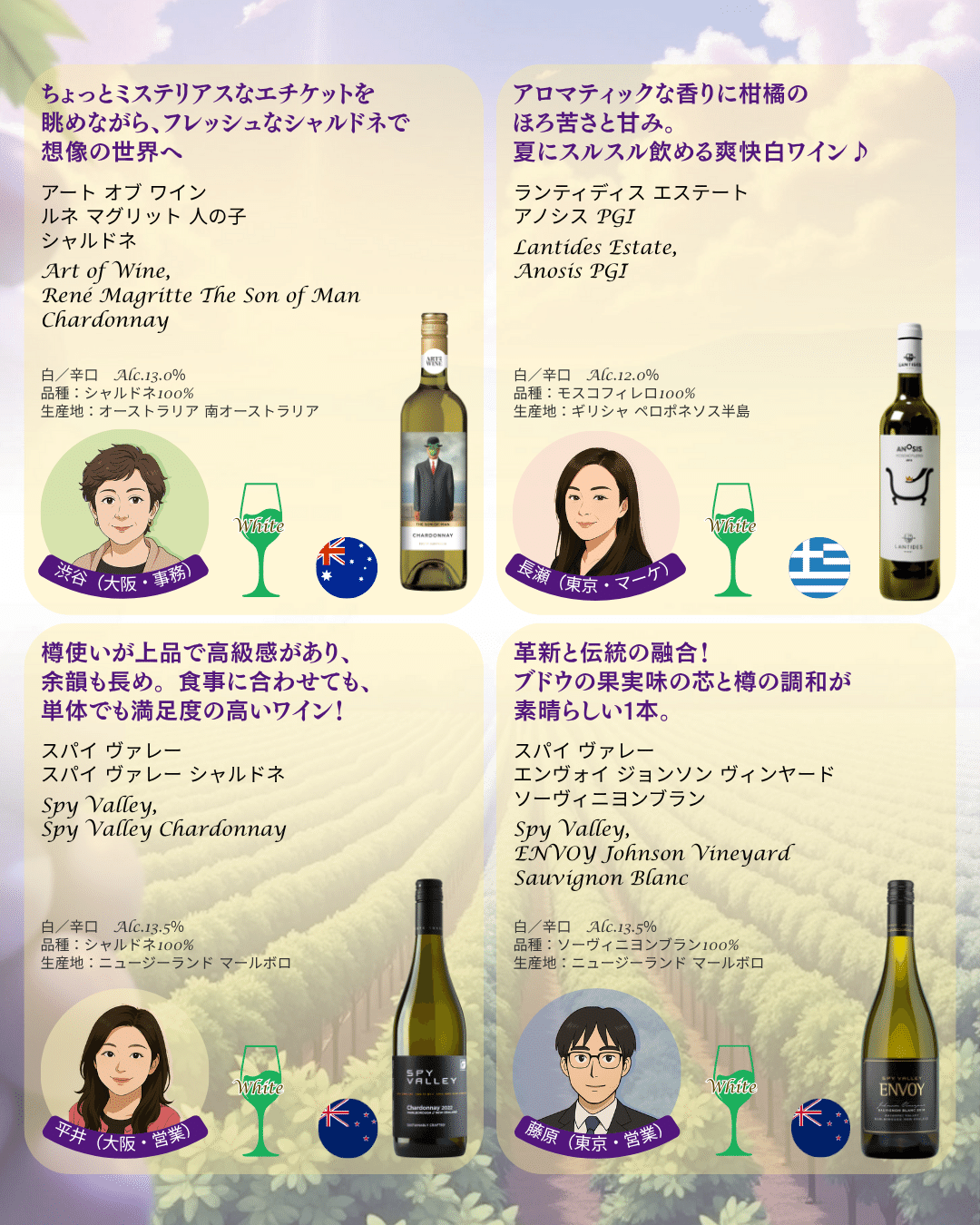 社員が選んだ“推しワイン”20選を特別価格でご提供中♪｜AlcotradeTrust