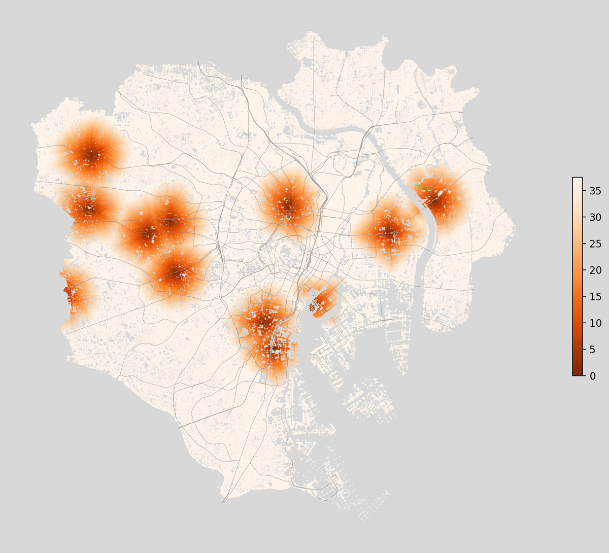 東京の高級スーパーマーケットを可視化してその立地戦略を探る｜Hiroki@GISデータ