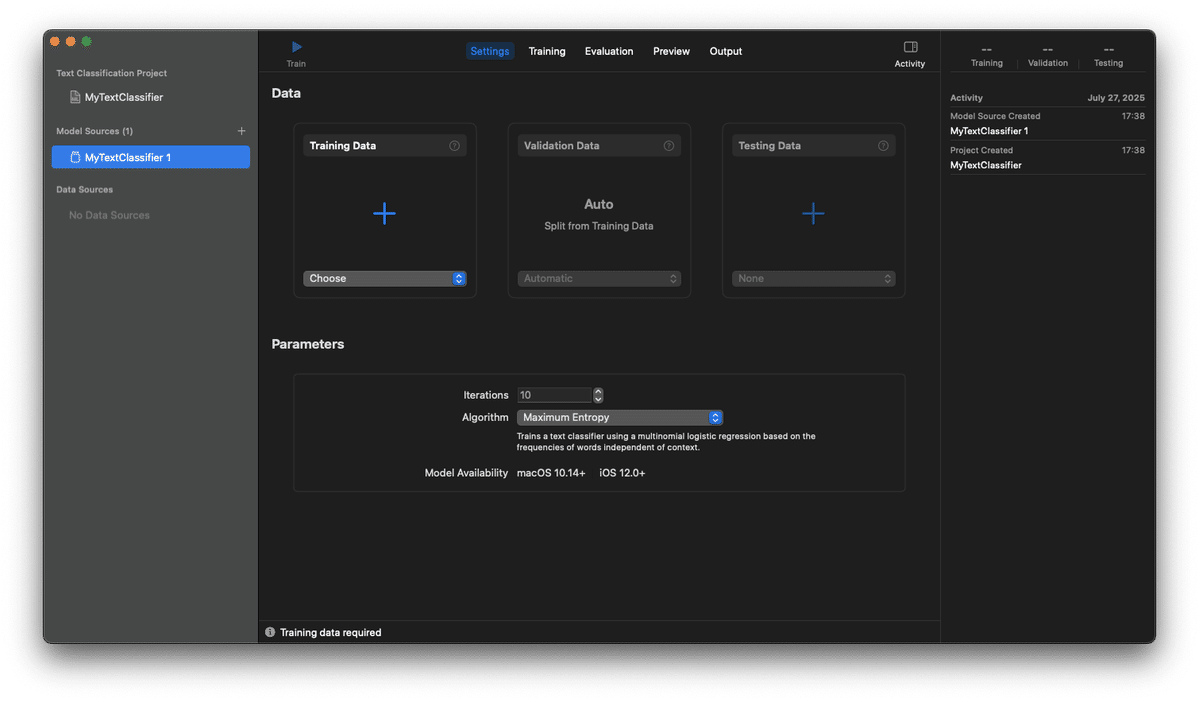 CreateMLを使ってみよう｜hatoribe