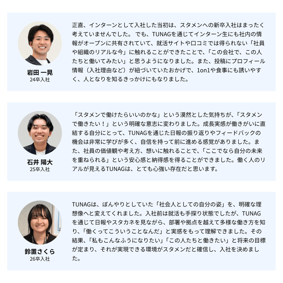 スタメンのTUNAG活用術 ― “一緒に働きたい”を育てる新卒採用のかたち｜株式会社スタメン公式note