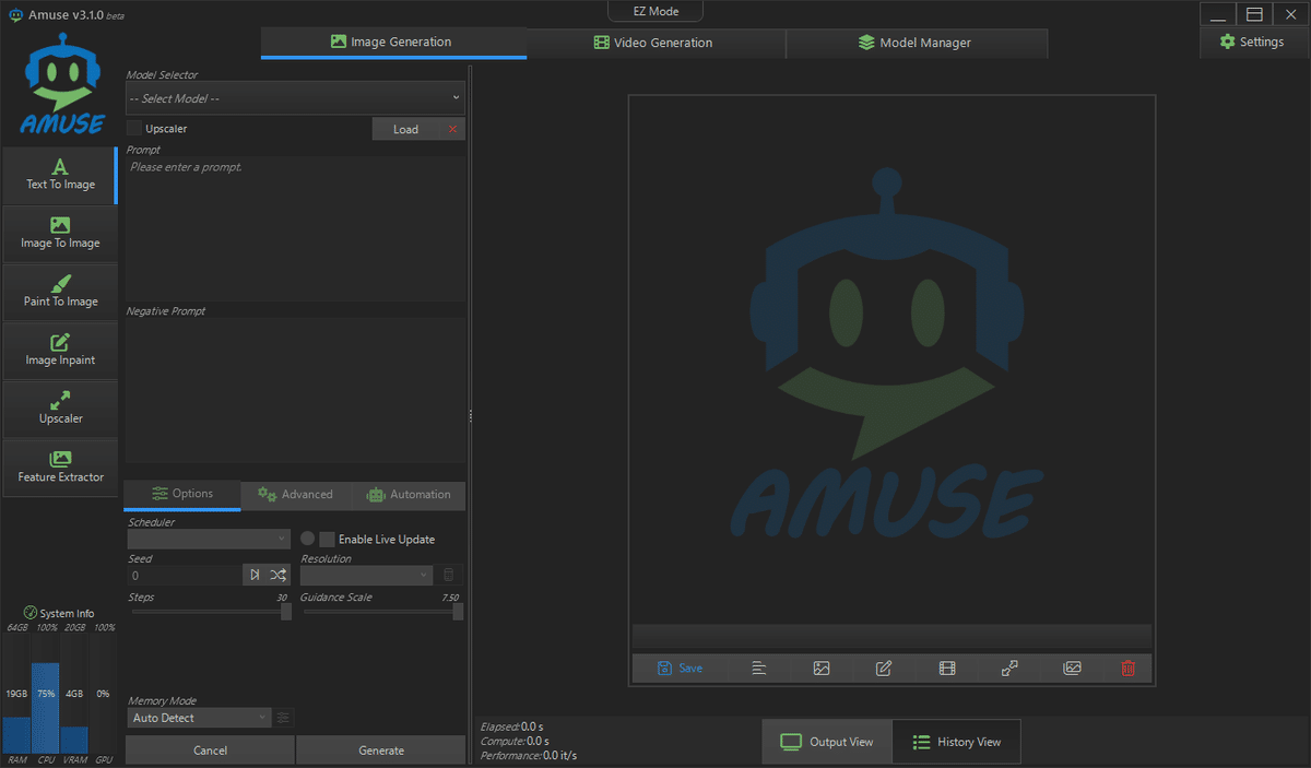 【AMD GPU】 Amuse 3.1 を使ってみる～初心者でも手軽にローカル画像生成｜kemari