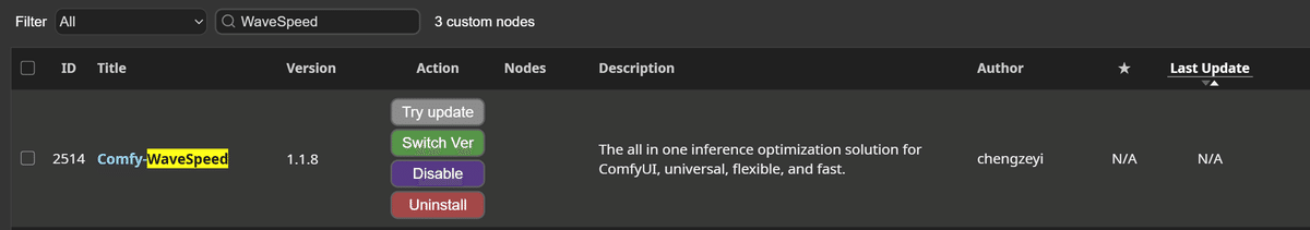 【生成速度UP】Comfy-WaveSpeedを使う方法｜aiaicreate