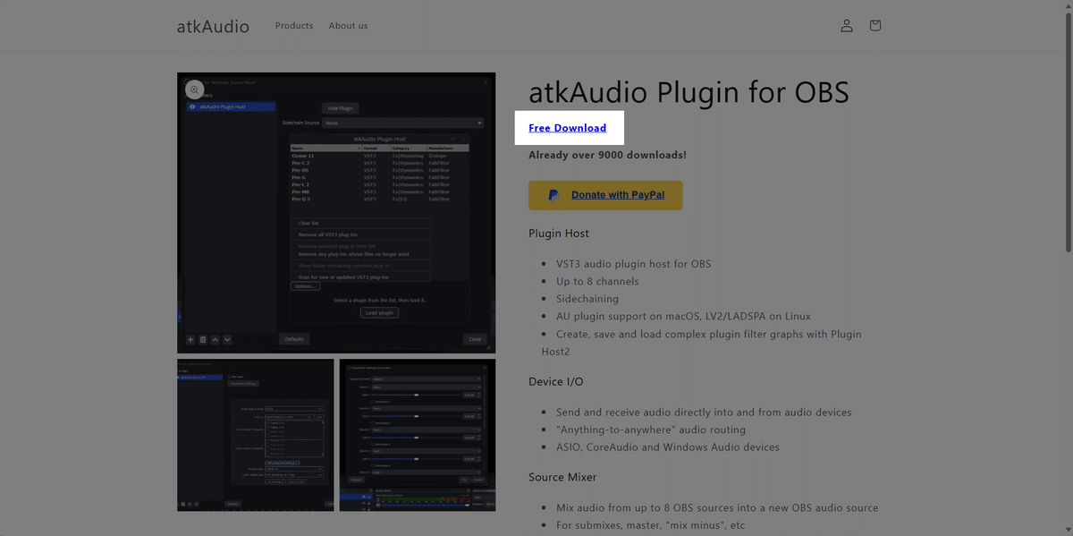 【OBS】VST3を使用可能にする「atkAudio Plugin」｜千代麻呂(ちよまろ)