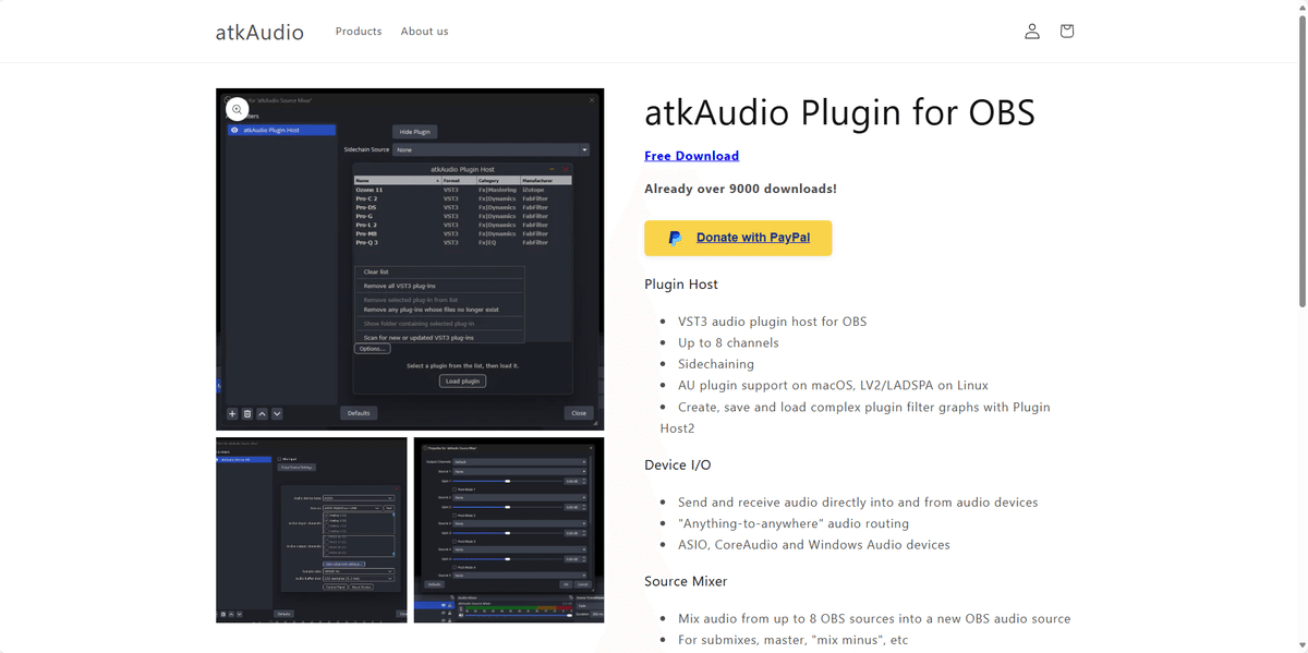 【OBS】VST3を使用可能にする「atkAudio Plugin」｜千代麻呂(ちよまろ)