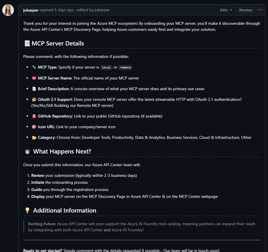 Azure API CenterでプライベートMCPレジストリを構築しよう｜daka | Microsoft | AI