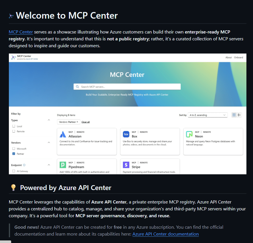Azure API CenterでプライベートMCPレジストリを構築しよう｜daka | Microsoft | AI