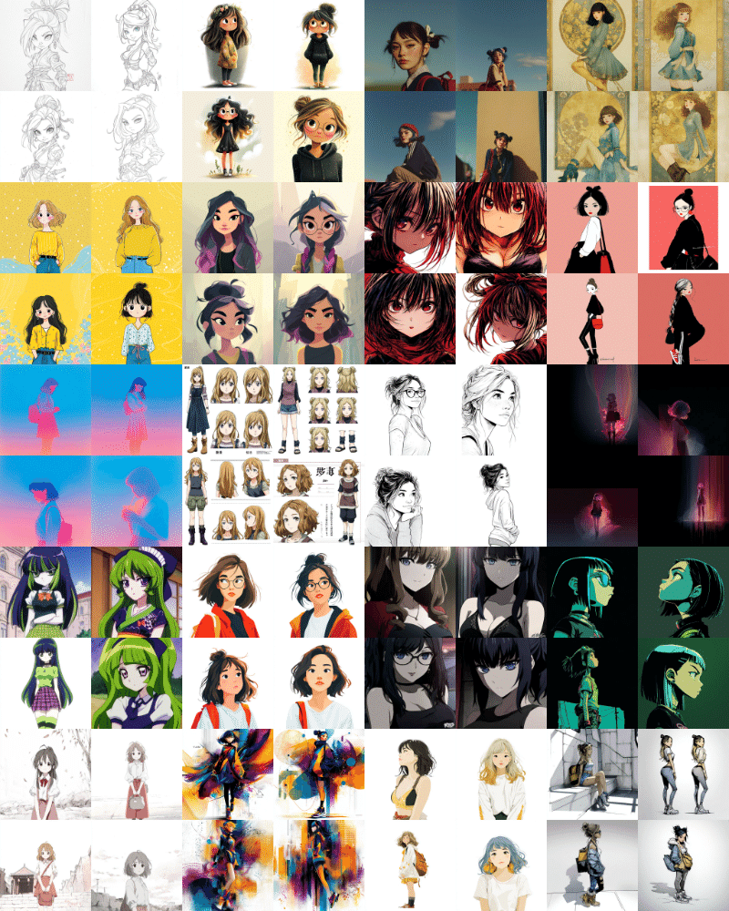 画像生成AI sref 図鑑 日付 044 2025年08/01～08/10【無料有】｜ぐふとくく