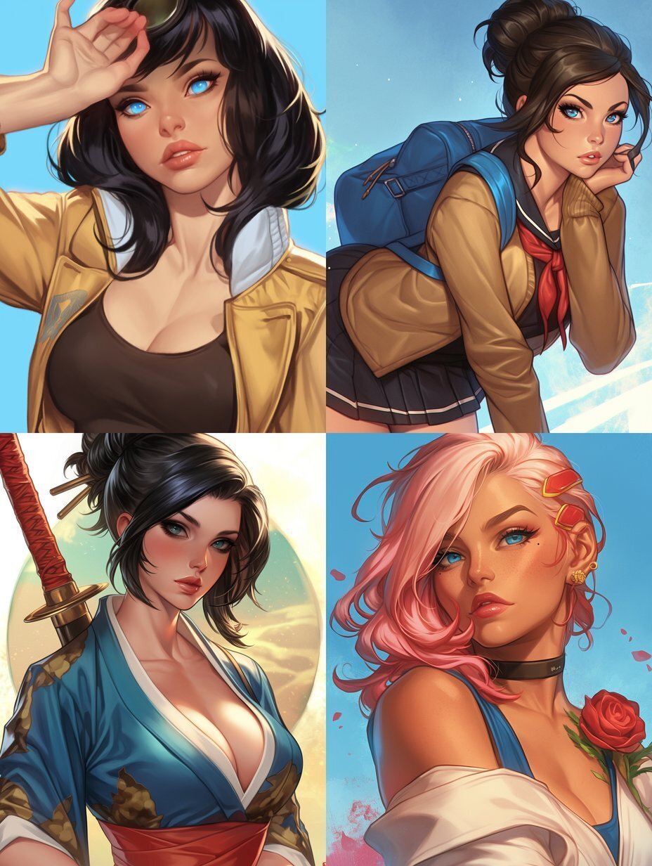 画像生成AI sref 図鑑 日付 044 2025年08/01～08/10【無料有】｜ぐふとくく