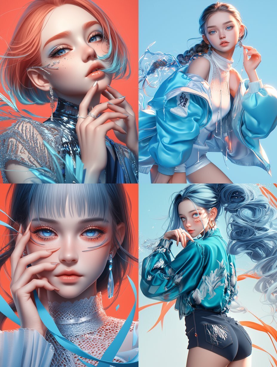 画像生成AI sref 図鑑 日付 044 2025年08/01～08/10【無料有】｜ぐふとくく