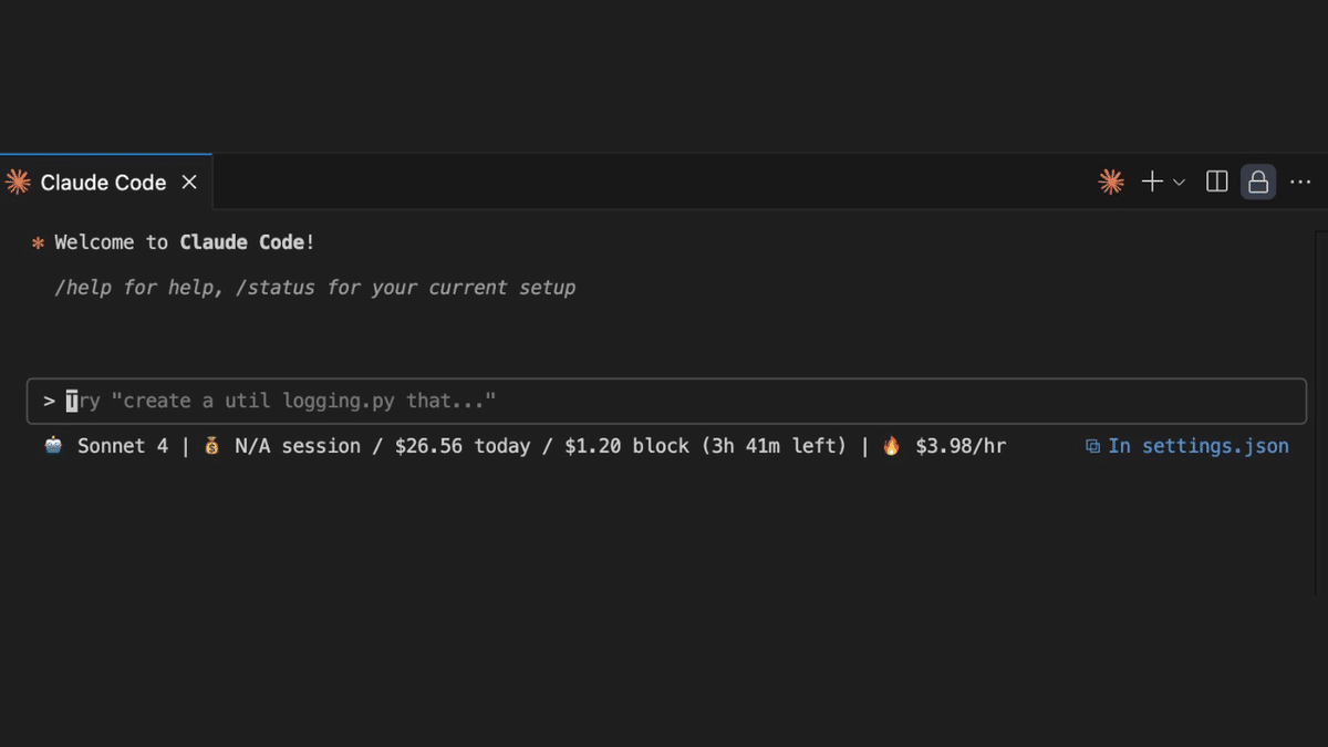 Claude Codeで常にコストや使用モデルを表示する方法 -ccusage-｜くろまめ！| buchi
