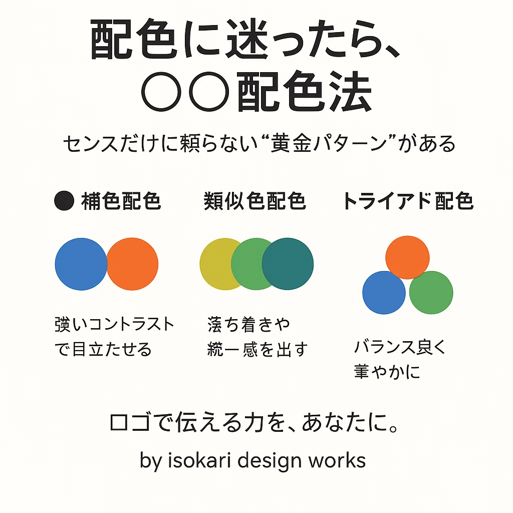 ️ 配色に迷ったら、 配色法｜iDw / isokari design works