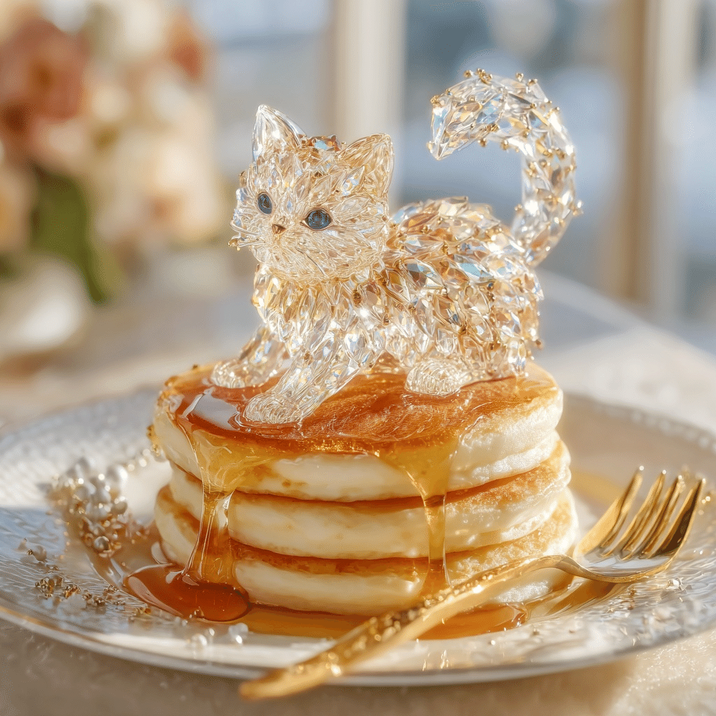 パンケーキ×猫のイラスト作ってみました｜Yoshimi