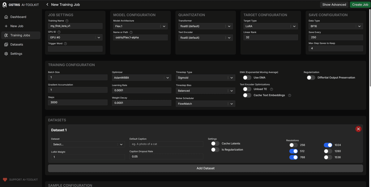 OSTRIS AI-TOOLKIT導入とQwen-ImageのLoRAトレーニング｜混合順