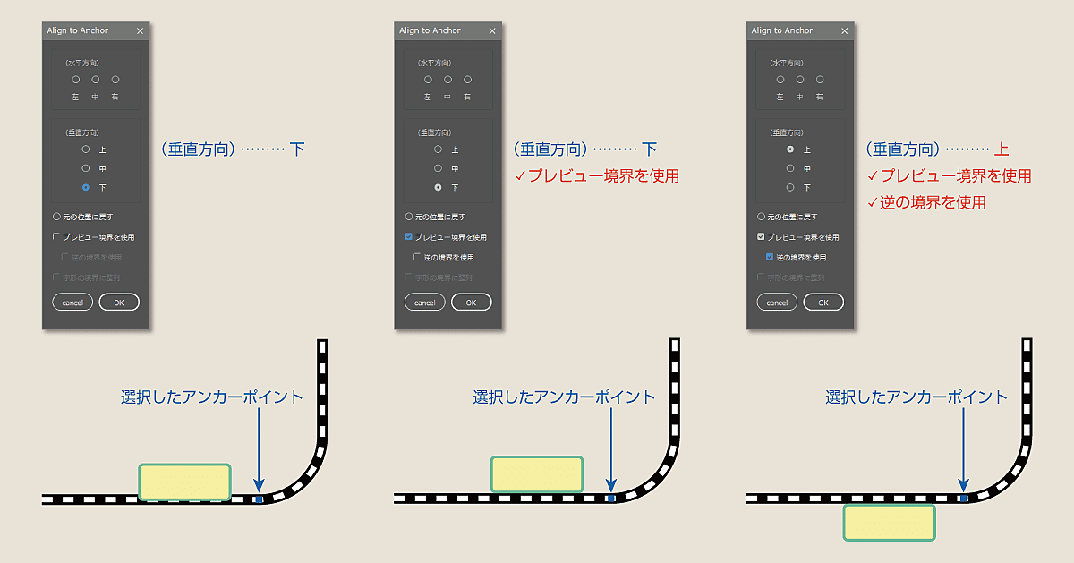 Illustrator「1点のアンカーポイントを基準に、その他のオブジェクトを整列できる」スクリプト｜DTP Script note