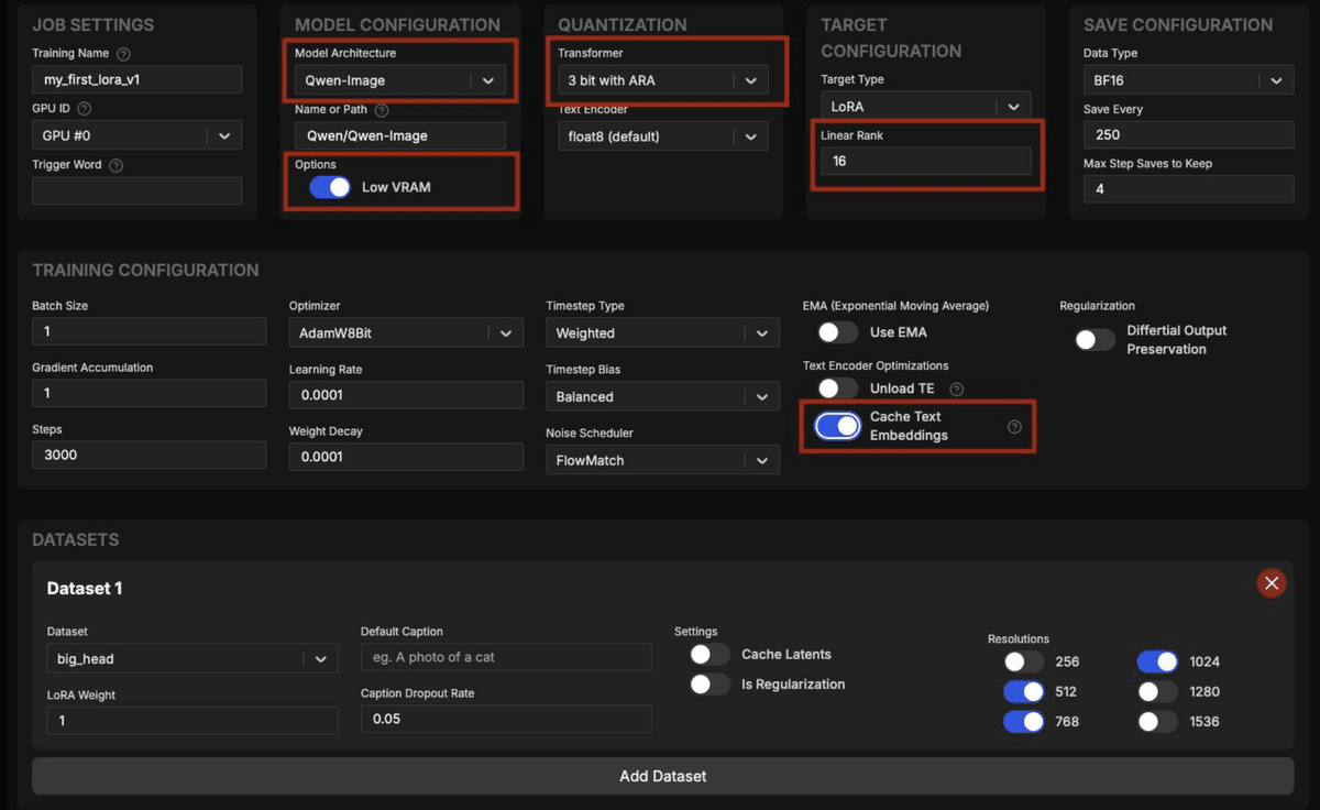 OSTRIS AI-TOOLKIT導入とQwen-ImageのLoRAトレーニング｜混合順