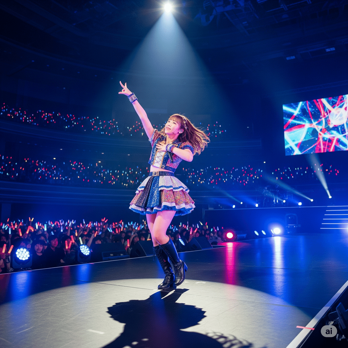 アイドル活動AI画像生成｜zerozero_x