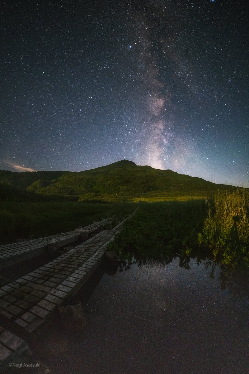 星空写真における“月明かり”｜Negi Asatsuki