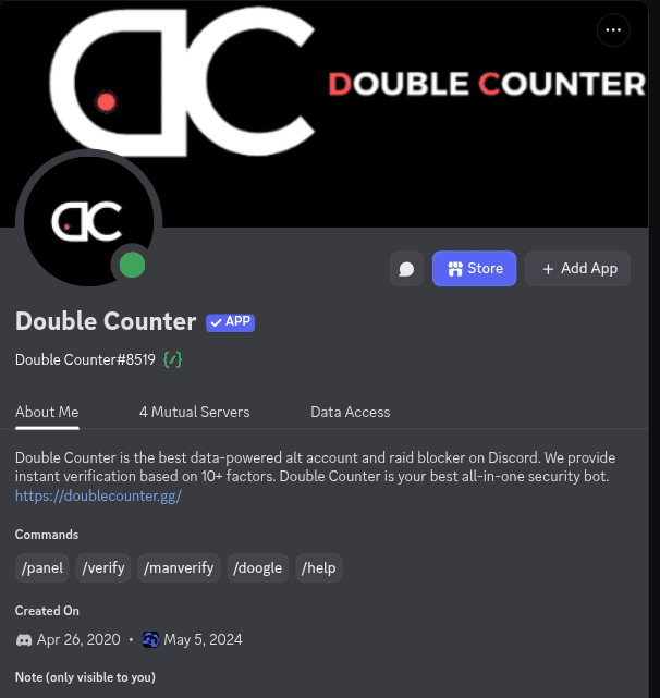 【サブ垢検知】Double Counterの設定、認証方法【Discord】｜りょう