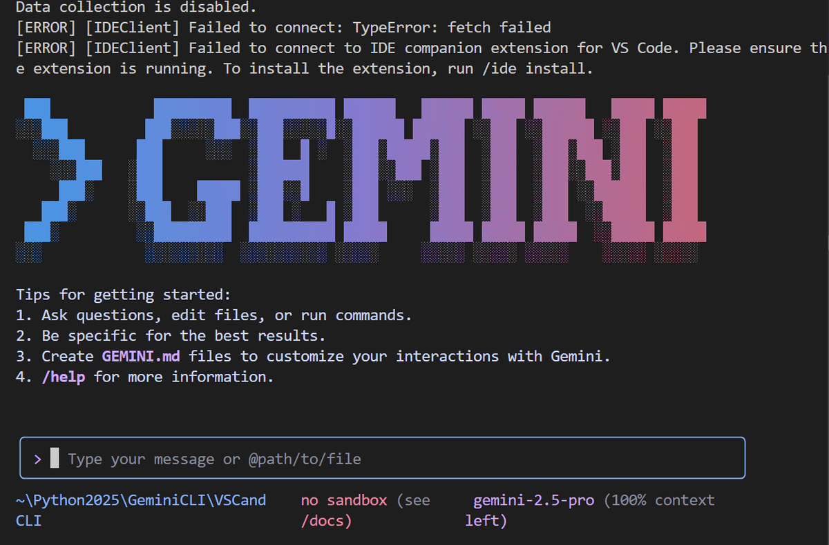 VSCodeとGeminiCLI統合試行錯誤(2) GeminiCLI問い詰めて解決！｜LiuK