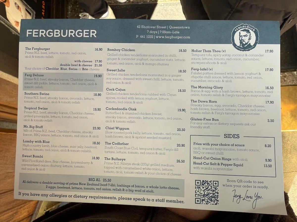"世界一のハンバーガー"その名も「FERGBURGER」＠ニュージーランド2025｜ゆーたろ＠トク旅Blog