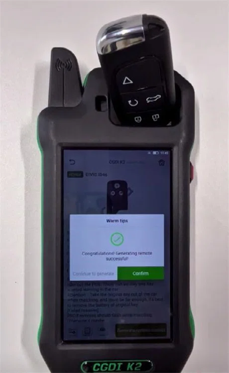 CGDI A2とCGDI K2でHonda Civicの全キーをプログラム｜CARDIAGTOOL