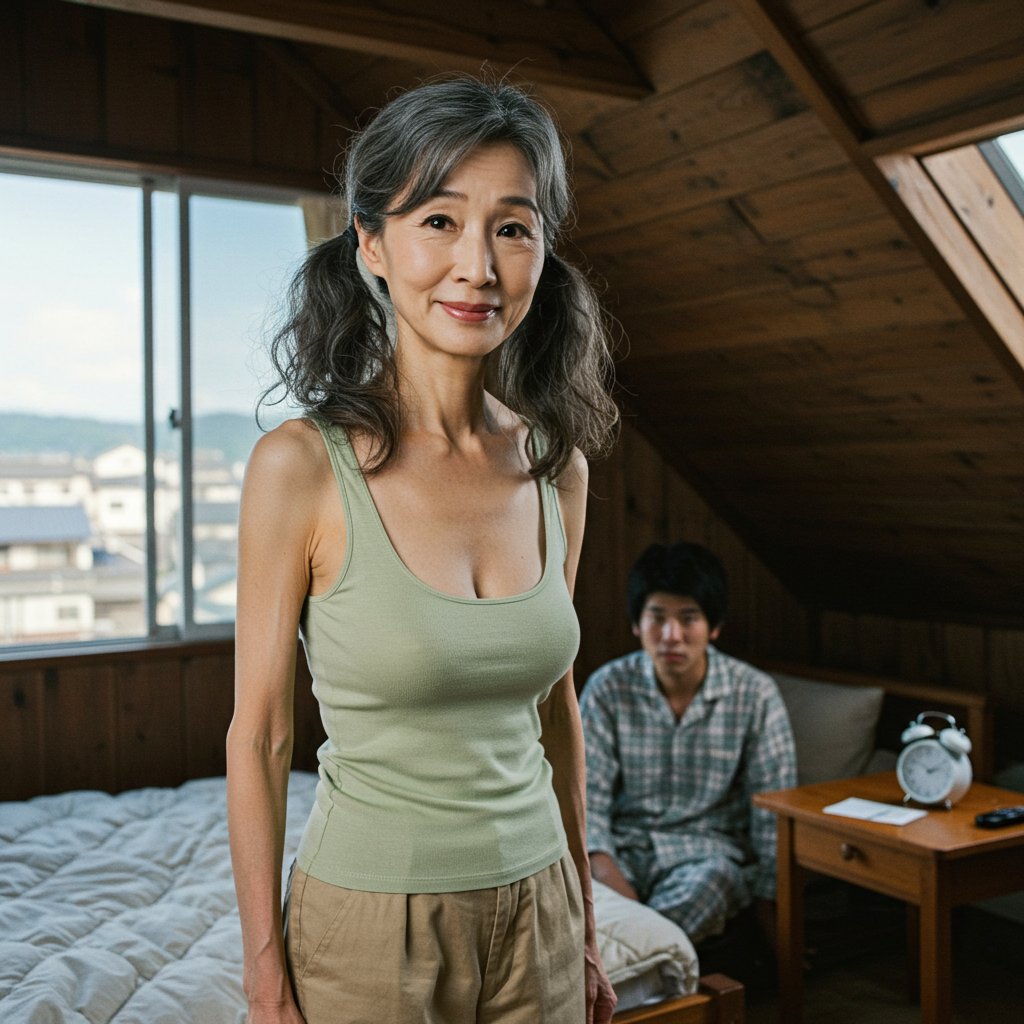 無料AI de 母息子（目覚まし時計） @Image Creator & ImageFX & Whisk＋プロンプト｜茜町春彦