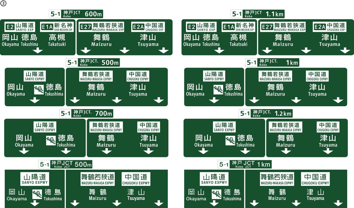 E1A 新名神 14-1 宝塚北SA/SIC ~ E2A 中国道 5-1 神戸JCT｜know where to run / のうえあとらん