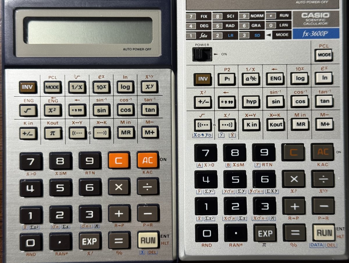 黎明期の関数電卓と直線回帰｜まんぼう