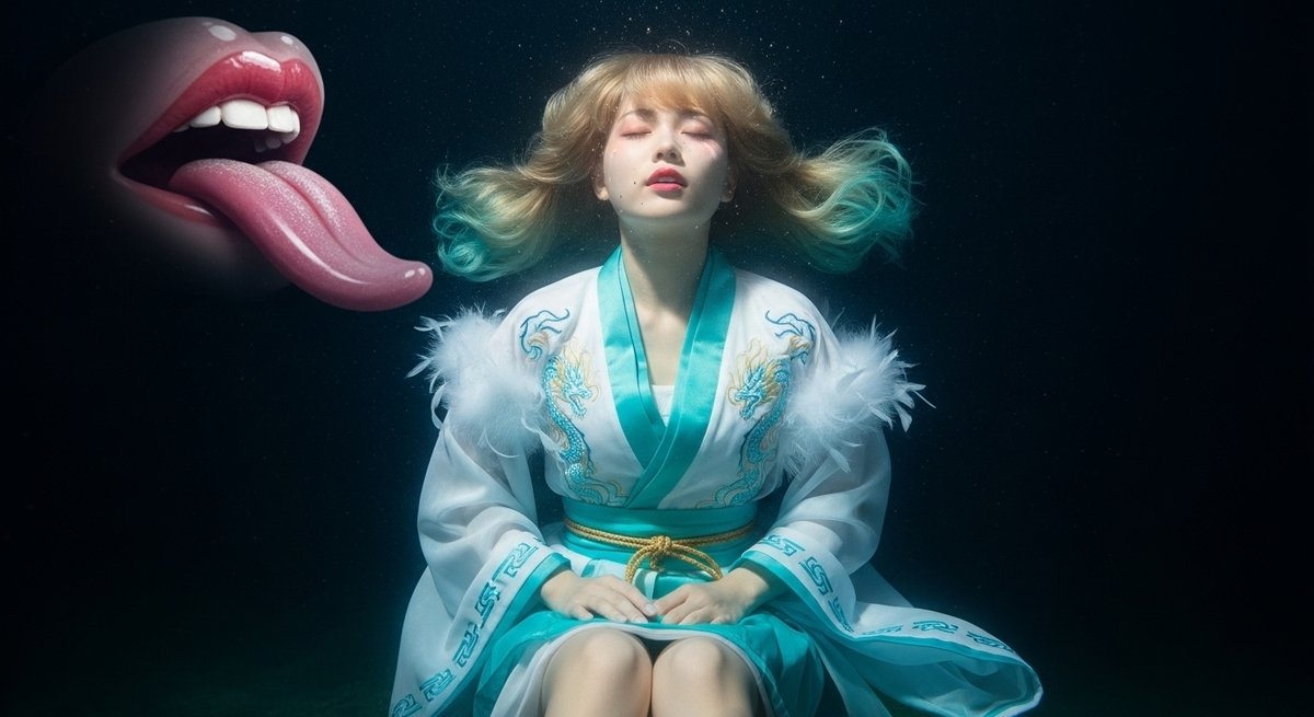 【Whisk/ImageFX】辰子姫と総長【生成工房】｜禁断のニョロうさぎ