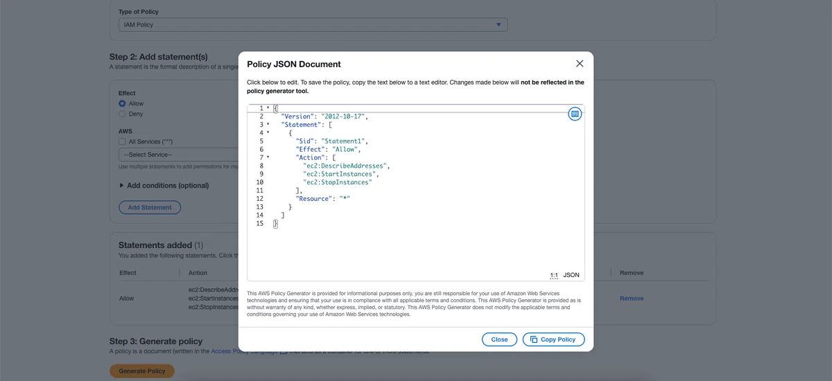 【AWS】 Policy Generator使ってみた｜1日1ハンズオン Day 4｜ぽめら