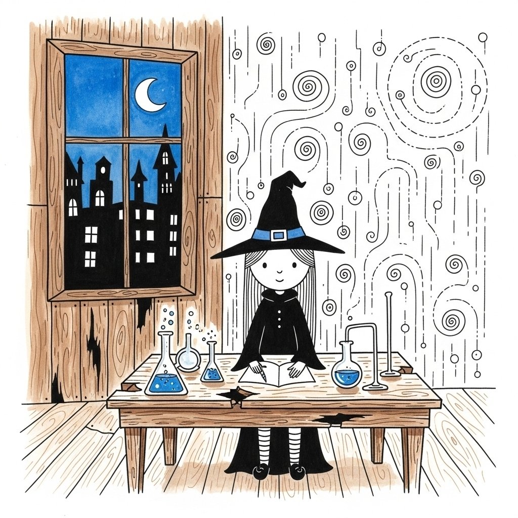 無料AI de イラスト（魔女） @Image Creator & ImageFX & Whisk＋プロンプト｜茜町春彦