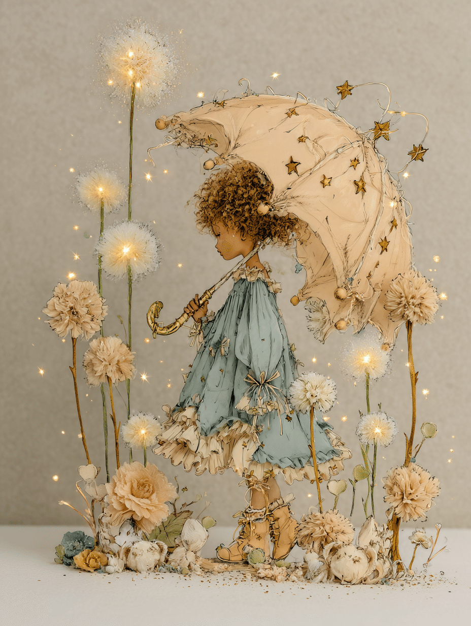 「Dreamy Garden Night」（夢見る夜の庭）｜Yoshimi🐾幻想AIアートクリエイター🐾