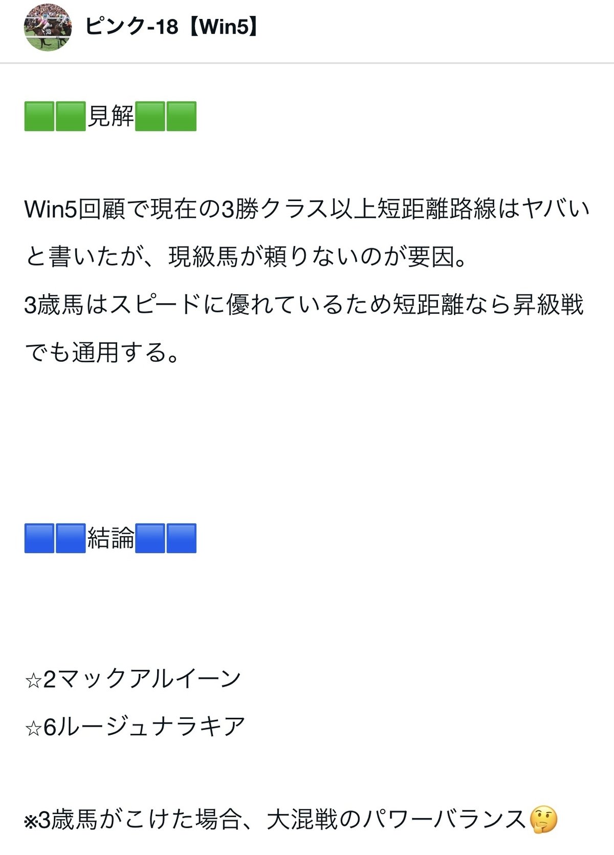 2025.9.7win5 セントウルS回メモ｜ピンク-18【Win5】