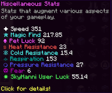 【Hypixel SkyBlock】日本語訳してみよう！ Your equipment and stats 編①｜くまろく