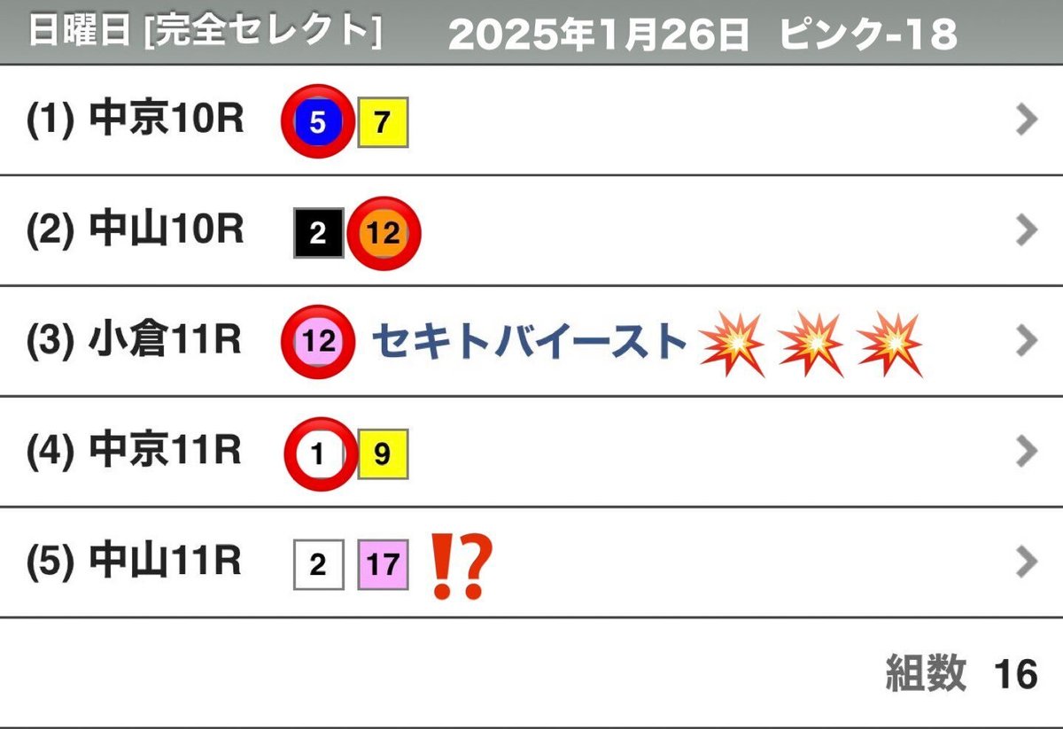 Win5予想【9/14】ローズS回、【9/15】セントライト記念回、2日分🐎🐎｜ピンク-18【Win5】