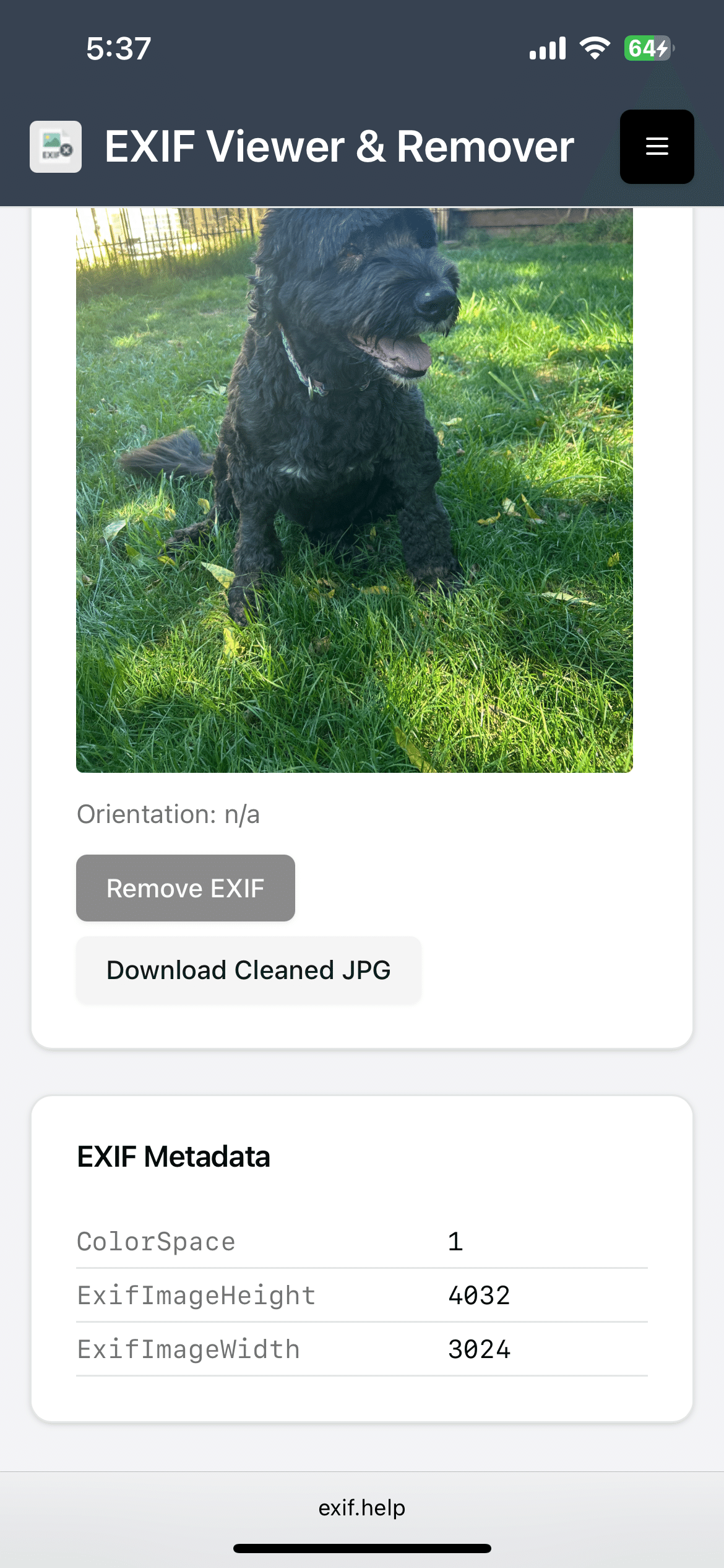 Exif.helpを使って画像に含まれるExifデータの表示と削除する方法｜ヒデさん