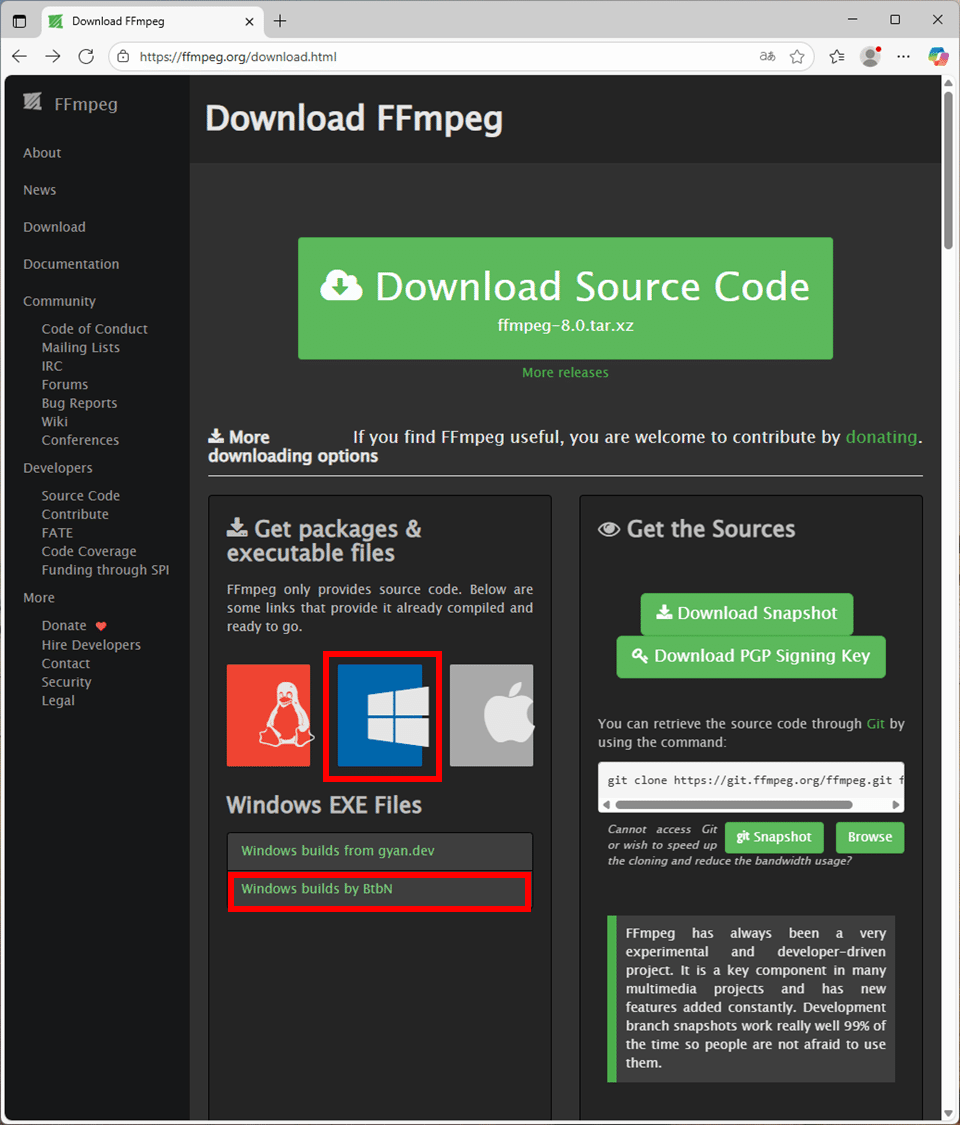 windowsにffmpegを入れてみる｜えのきこ