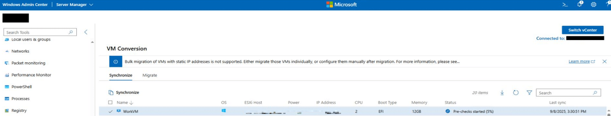 仮想化基盤の移行方法の新たな選択肢となるか！？Windows Admin CenterのVM Conversion機能を試してみる｜Makoto