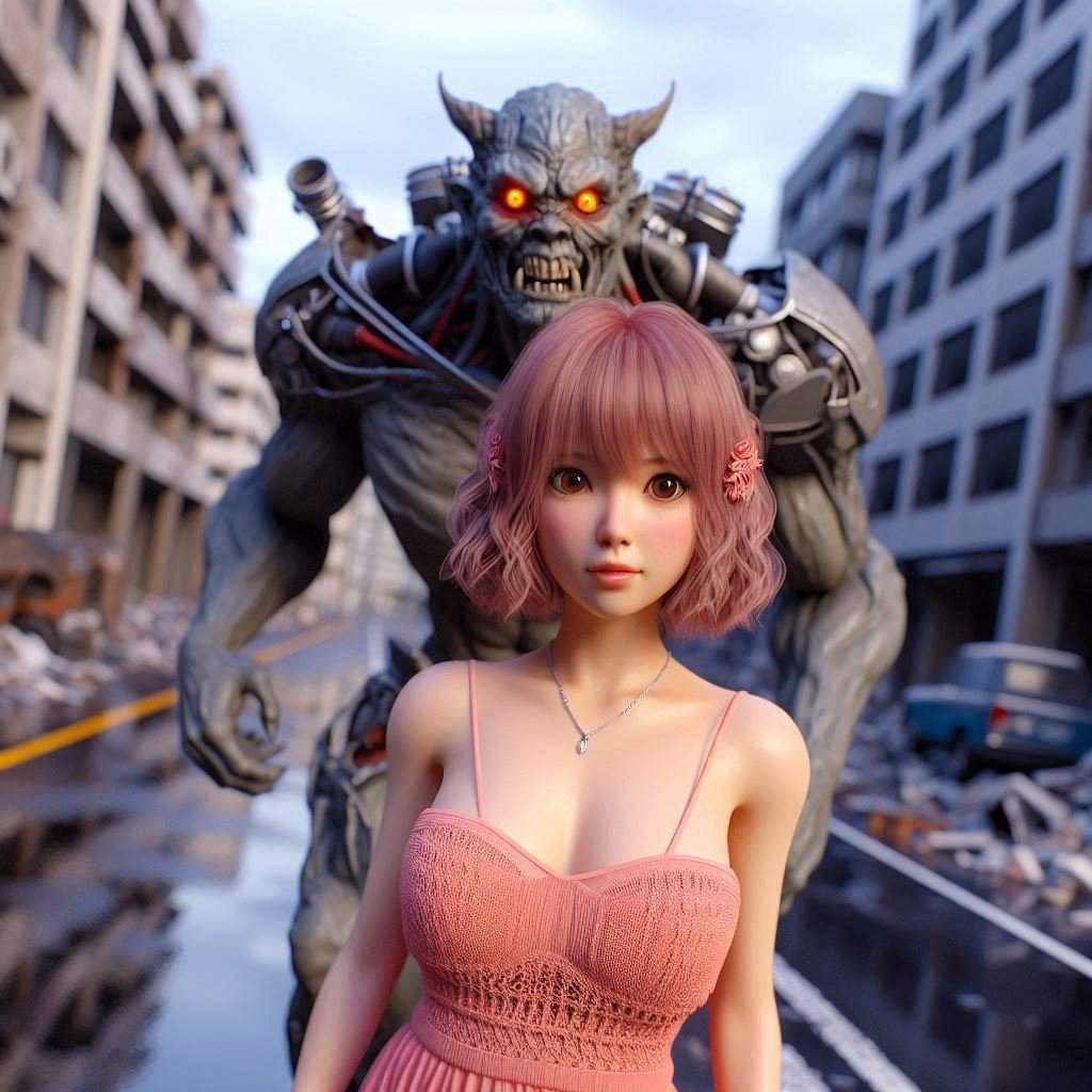 無料AI de モンスター守護霊（3DCG、吸血鬼蝙蝠蜘蛛内燃機） @Image Creator & ImageFX & Whisk＋プロンプト｜茜町春彦