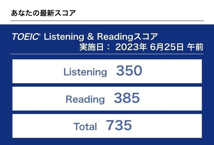 【TOEIC】735→890までの道のり｜過去