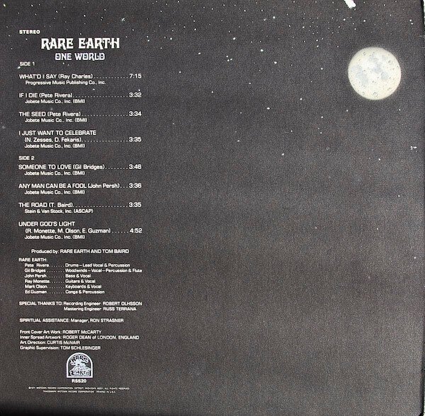 Rare Earth『One World』徹底解説：モータウン発白人ロックバンドの名盤｜店長のりちゃん