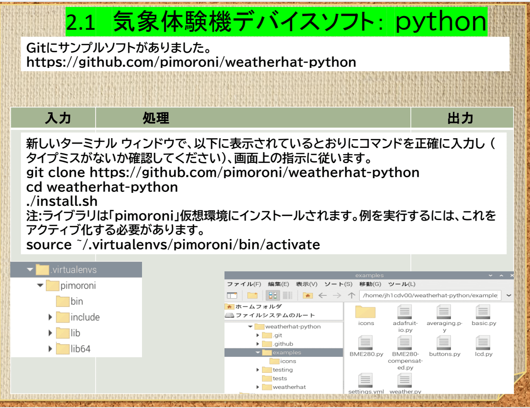 ラズパイ5、気象体験機_汎用db｜jh1cdv00