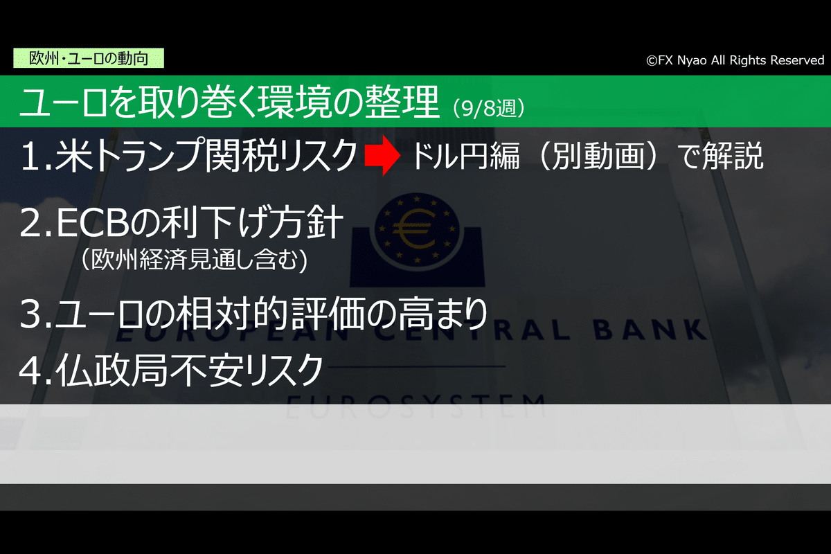 【ポンド/ユーロ/豪ドル】来週の相場見通し（25'9/15-9/19）【FX】｜Nyao@FXファンダメンタルズ解説