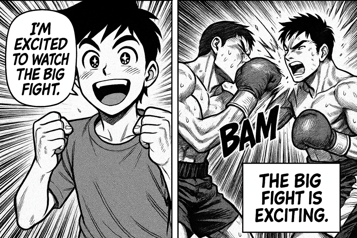 絵でわかる！excited と exciting の使い分け【世界一かんたん】｜ego 絵で覚える英単語アプリ