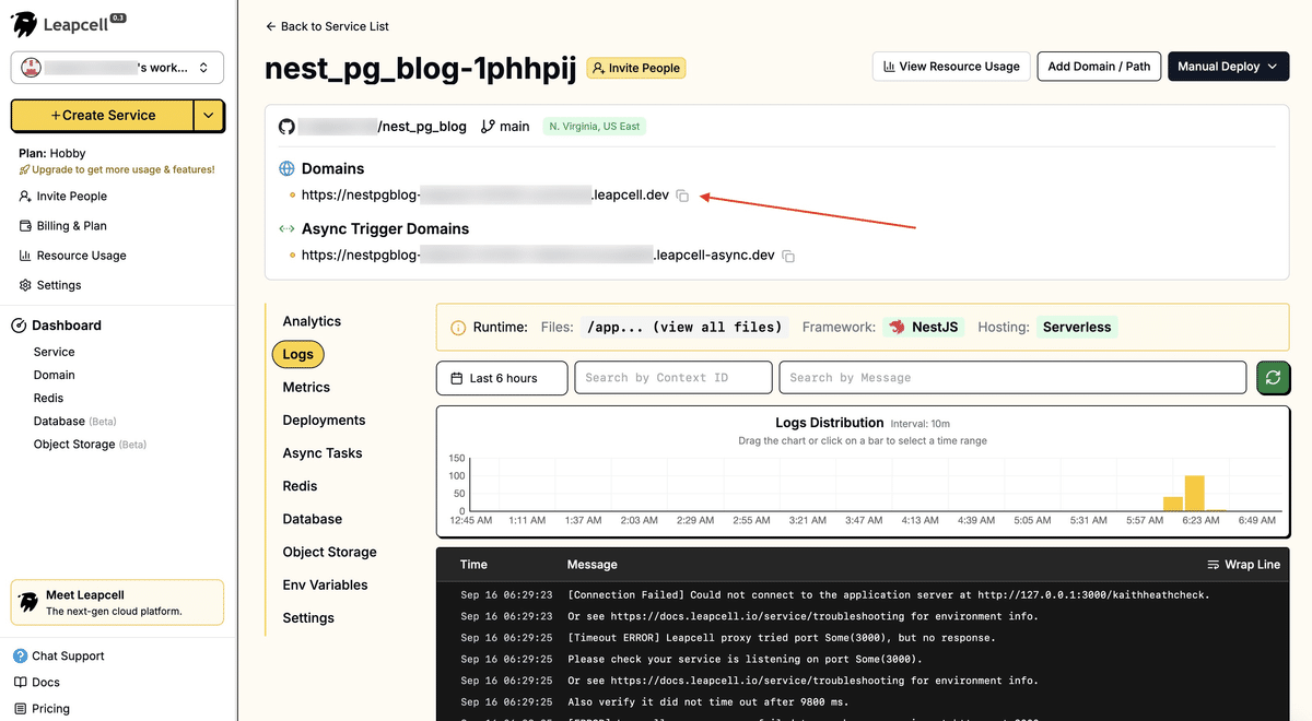 最初の1行のコードからライブデプロイまで10分：超高速Nest.jsブログコース｜Leapcell