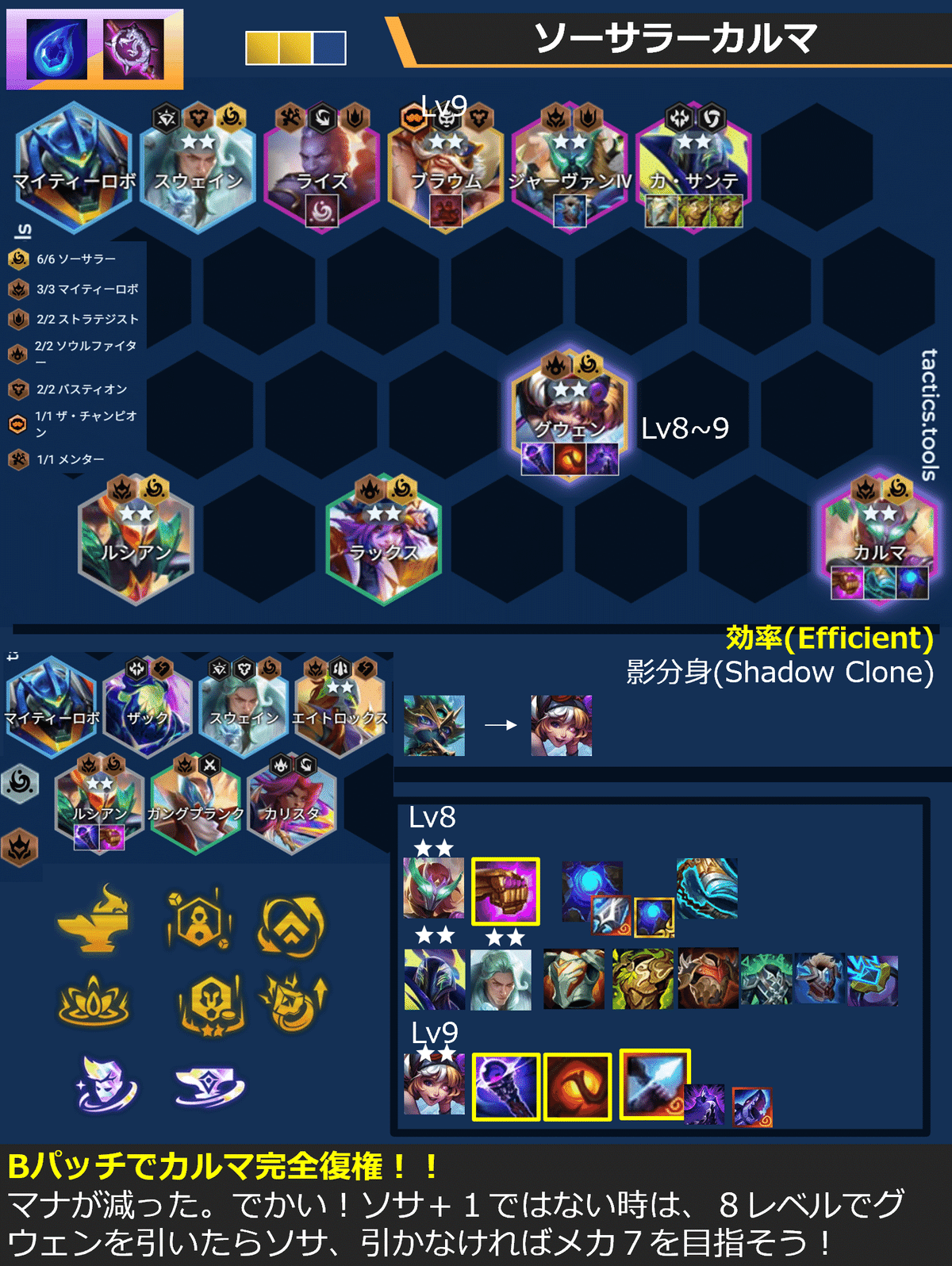 TFT構成集Patch15.4 中盤ファイッ！｜Orgap