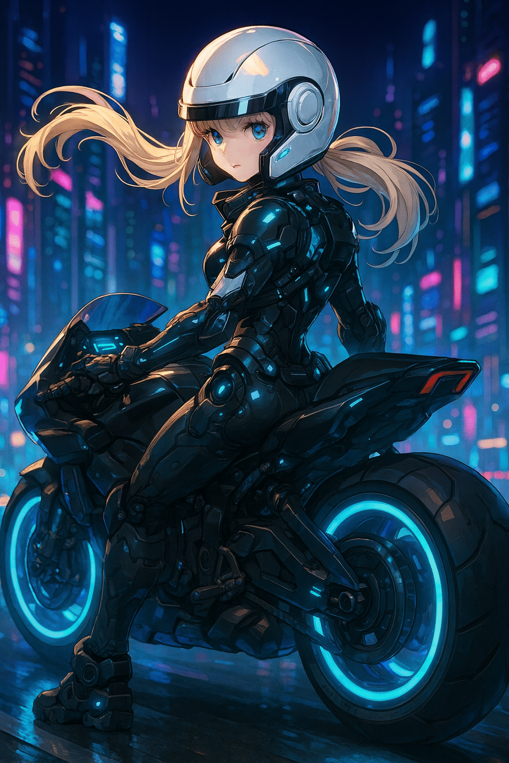 「ネオンの疾走者 - Cyber Valkyrie」｜つるぎゆたか