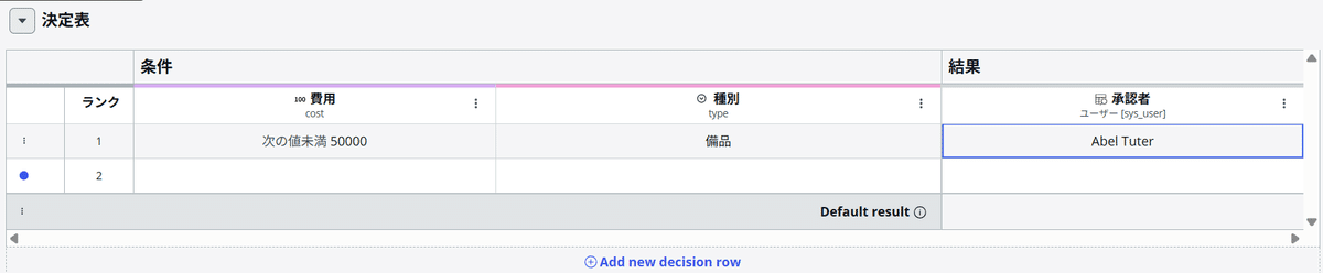 ServiceNow Decision Builder (Table)を使い、Excelで保守可能なマトリックスで"承認経路"や"仕分け"など ...